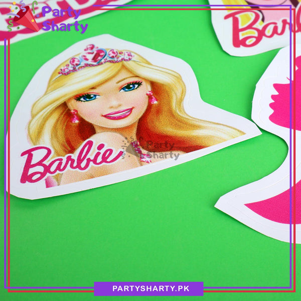 Barbie Cartoon Theme Stickers For Birthday and Party Decoration (Pack ...