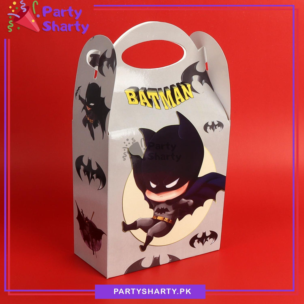 Batman Theme Goody Boxes Pack of 6 For Theme Birthday Decoration and C ...