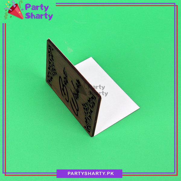 Best Wishes Wooden Gift Tags Card For Gift Tagging and Packing – Party ...