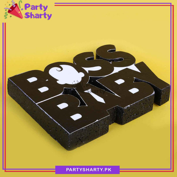 Boss Baby Title Thermocol Standee For Boss Baby Theme Based Birthday C ...