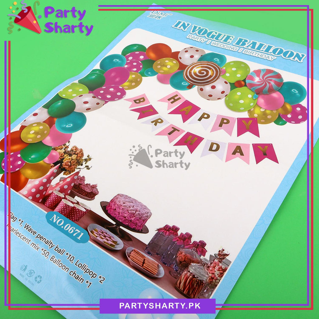 D-2 Happy Birthday Candy Theme Set For Candy Land Theme Birthday Decor ...
