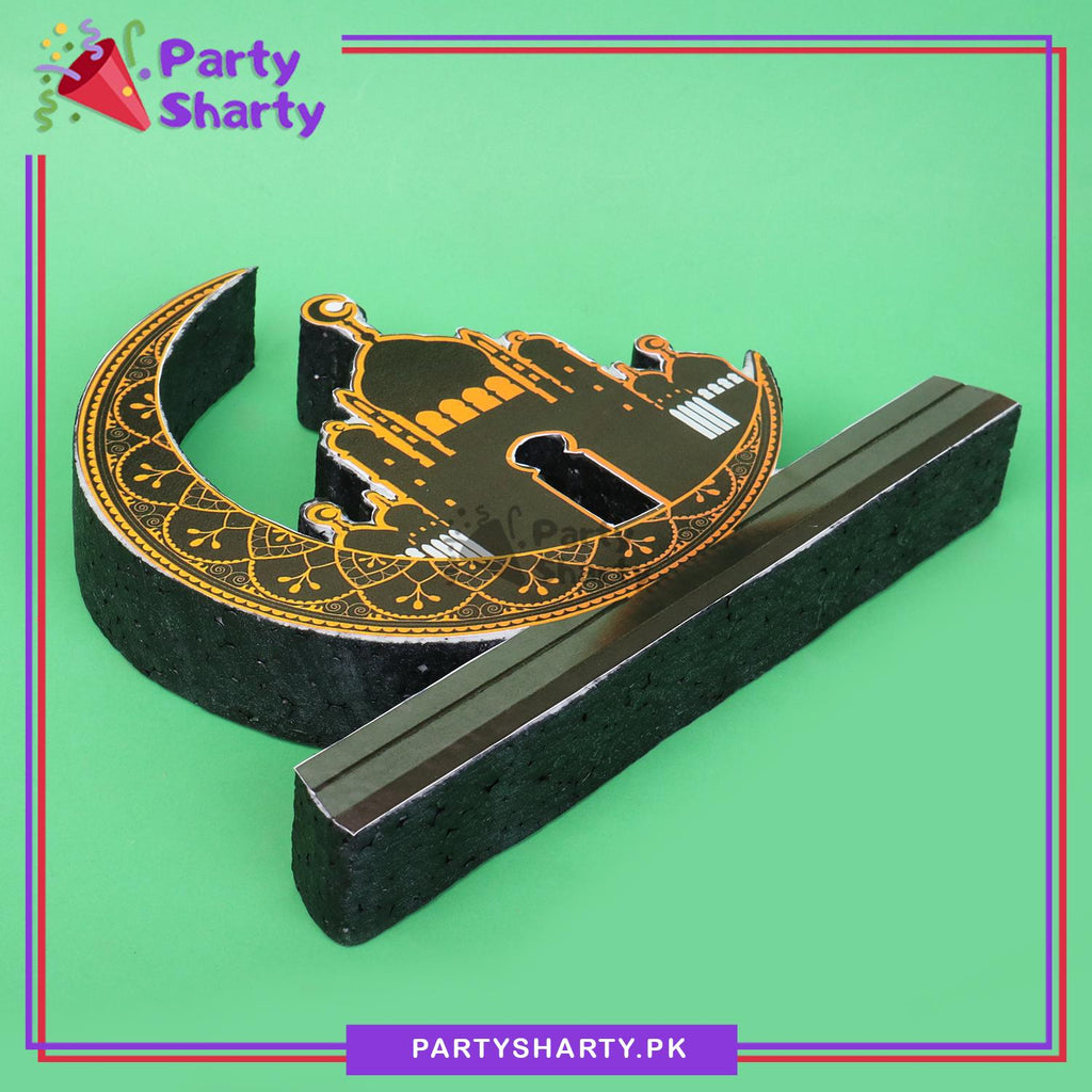 Crescent Moon with Masjid Shaped Thermocol Standee For Ramadan & Eid M ...