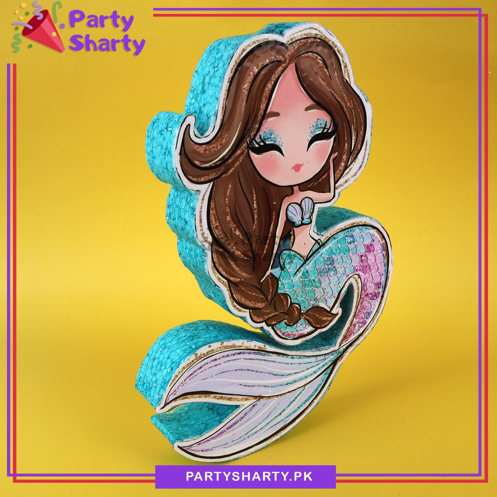 D-2 Mermaid Character Thermocol Standee For Mermaid Theme Based Birthd ...