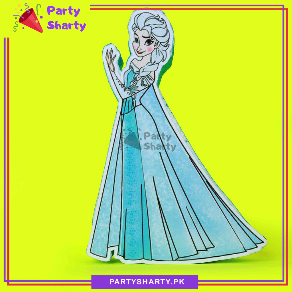 D-2 Elsa Character Thermocol Standee For Frozen Theme Based Birthday C ...