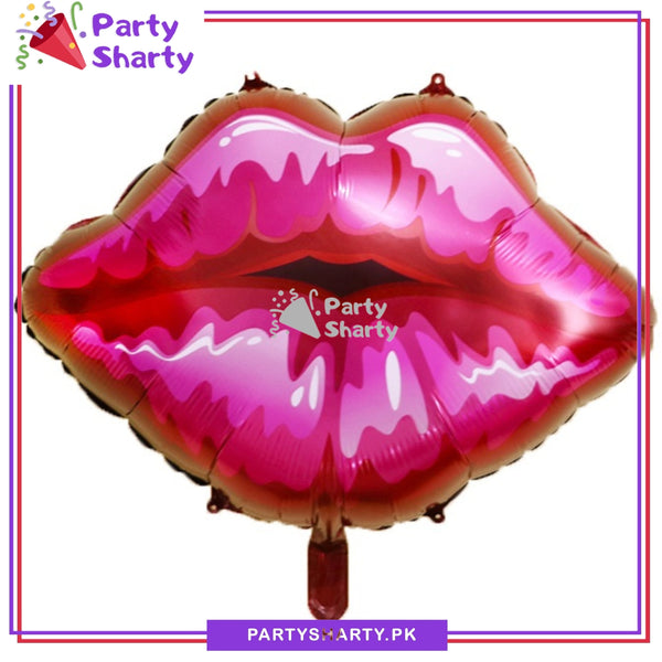 Lips Shaped Foil Balloon for Birthday Valentines Wedding Bridal Shower ...