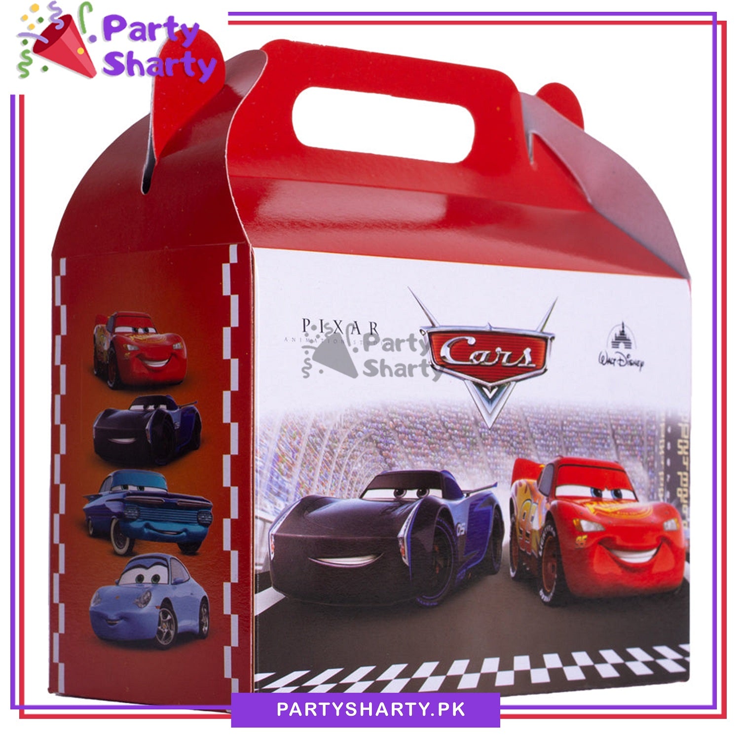 Lightning McQueen Car Theme Goody Boxes Pack of 10 For Theme Birthday ...