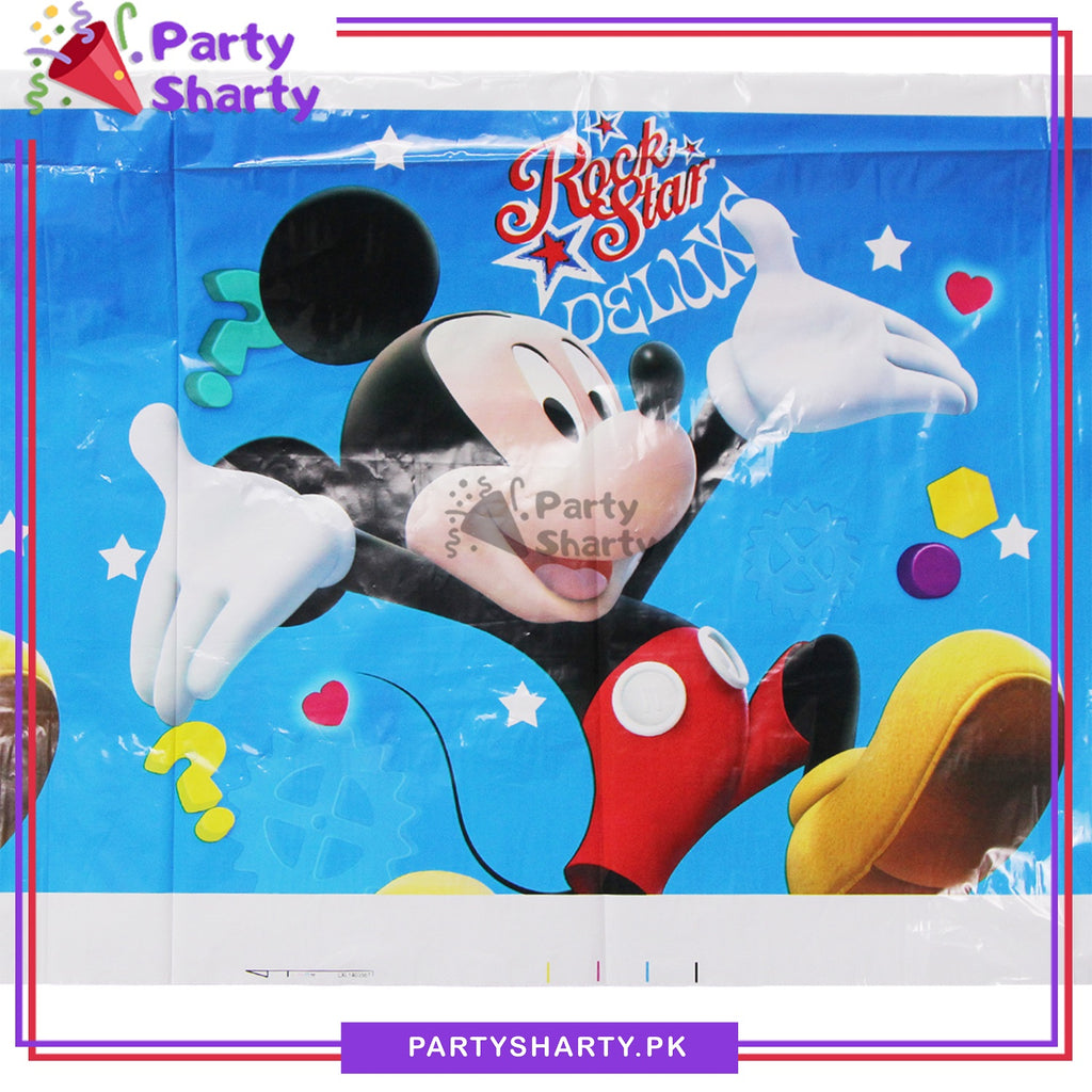 Mickey Mouse Party Theme Table Cover for Birthday Party and Decoration ...