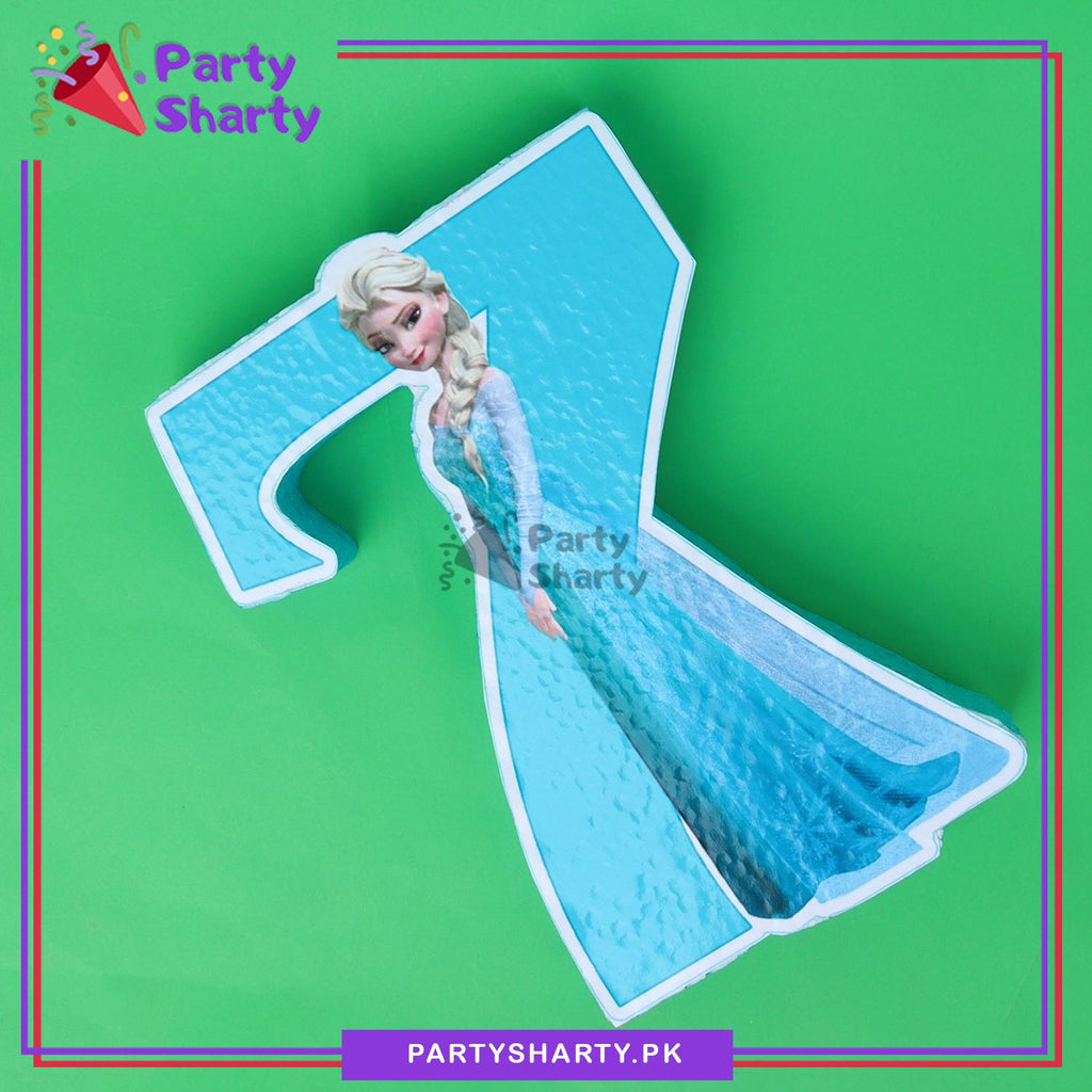 Numeric 7 Elsa Character Thermocol Standee For Frozen Theme Based Seve ...
