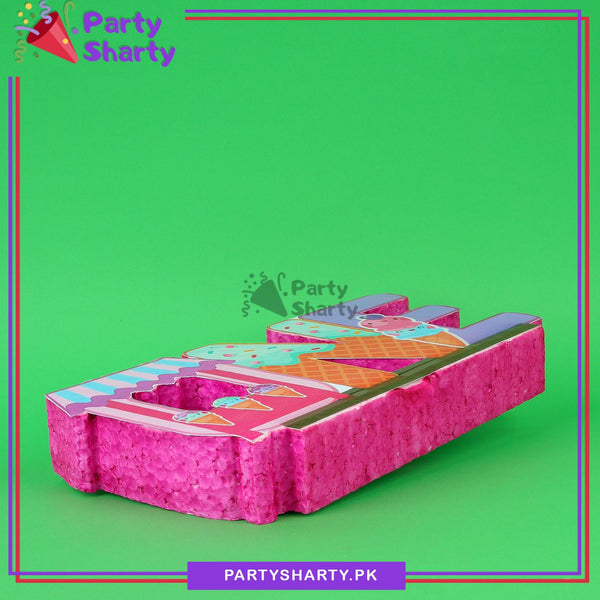 ONE Ice-cream Theme Thermocol Standee For Candyland Theme Based First ...