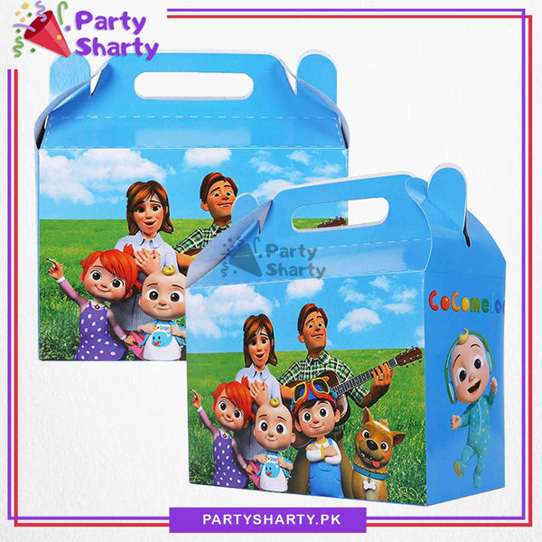 D-2 Cocomelon Theme Goody Boxes Pack of 10 For Cocomelon Theme Birthda ...