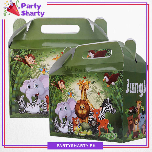 D-2 Jungle / Safari Theme Goody Boxes (Pack of 10 Favor Boxes) For Bir ...