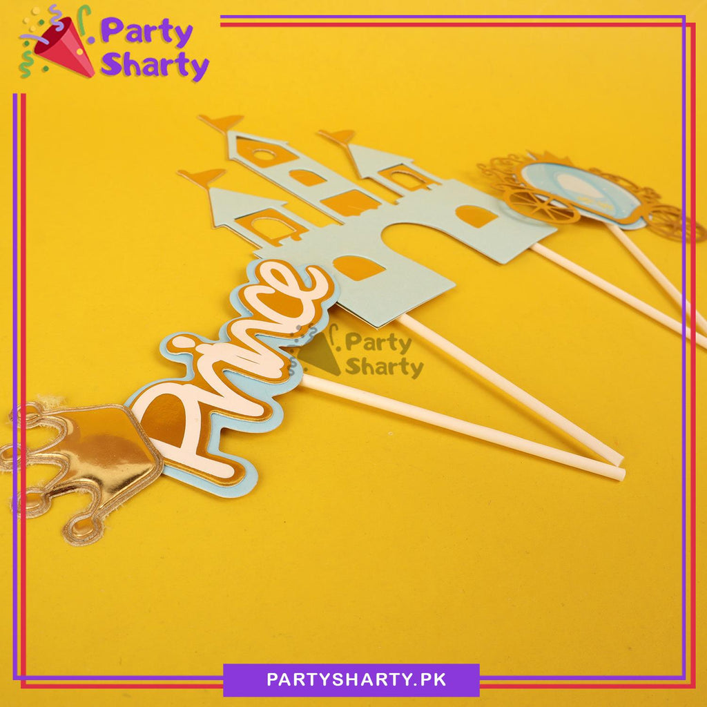 Prince Theme Cake Topper Set of 3 for Royal Prince Theme Birthday Deco ...