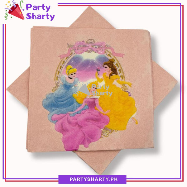Princess Theme Paper Napkins For Princess Birthday Theme Party and Dec ...