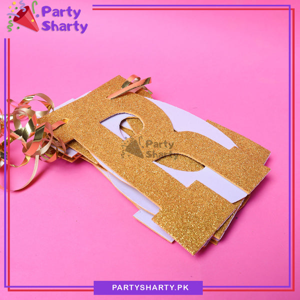 ROZA KHUSHAI Glitter Foamic Banner For First Roza Theme Decoration and ...