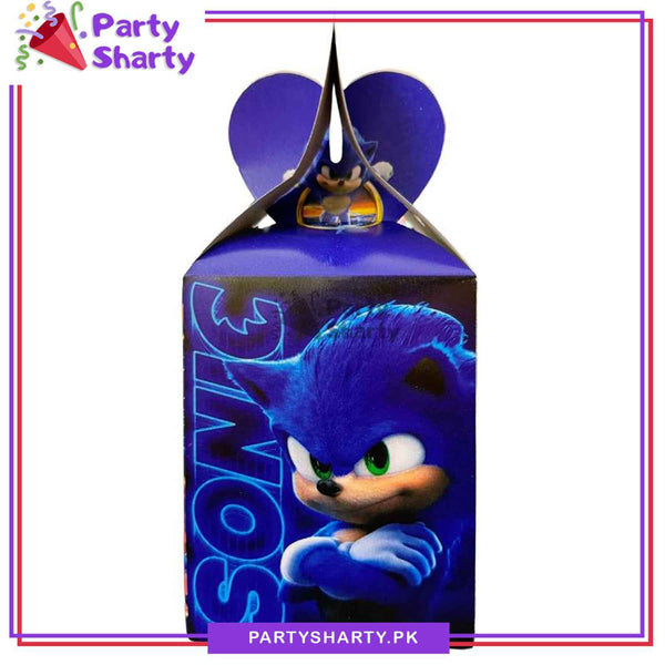 D-2 Sonic Theme Goody Boxes Pack of 10 For Theme Birthday Decoration a ...