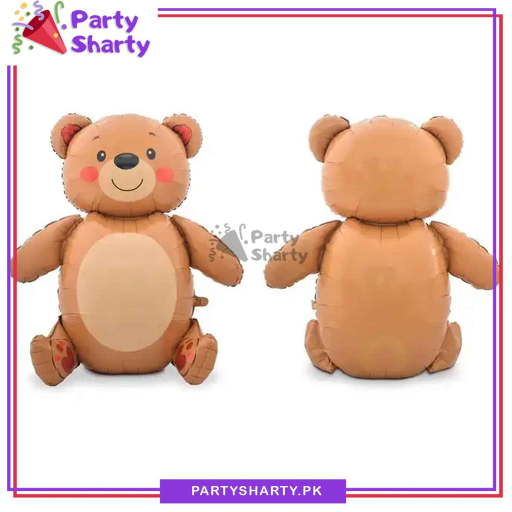 Large Size Sitting Teddy Bear Foil Balloon For Teddy Bear Theme Party ...