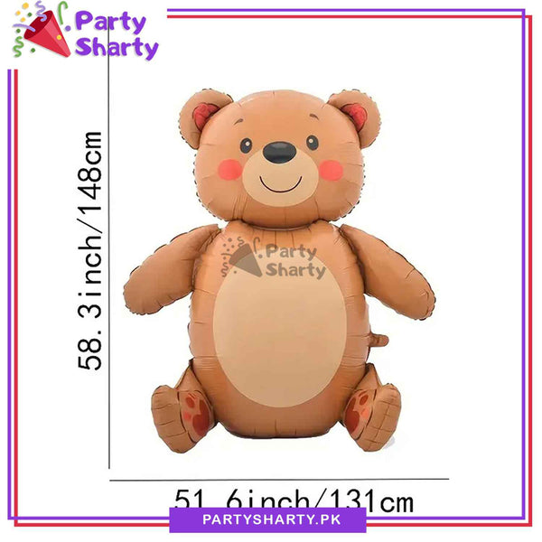 Large Size Sitting Teddy Bear Foil Balloon For Teddy Bear Theme Party ...