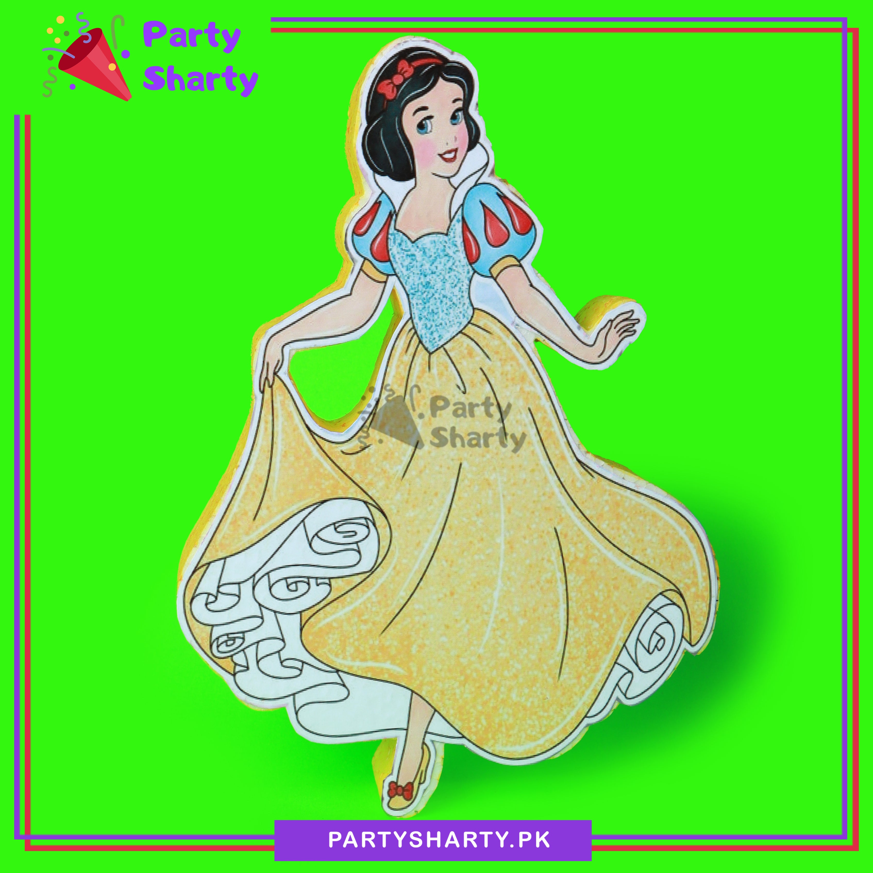 Snow White Character Thermocol Standee For Princes Theme Based Birthda ...