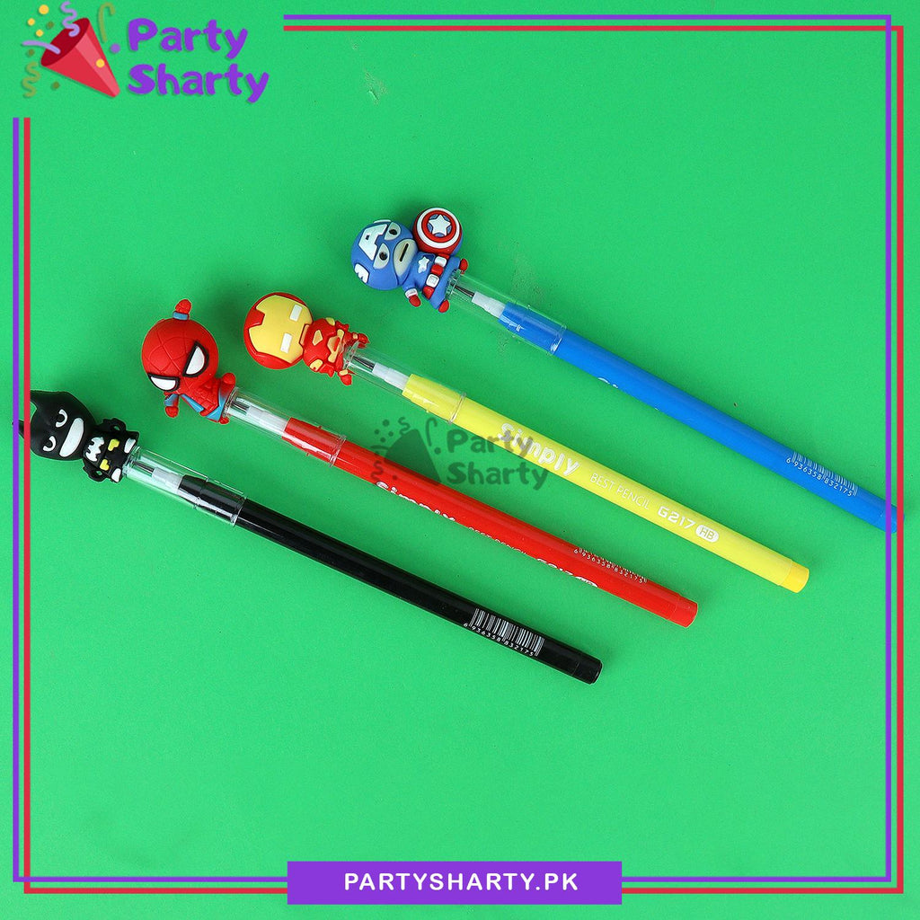 Super Hero Theme Bullet Pencil For Kids For Avenger Theme Birthday Cel ...