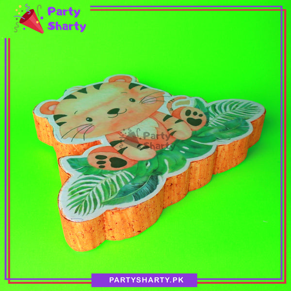 Tiger with Leaves Thermocol Standee For Jungle / Safari Theme Based Bi ...