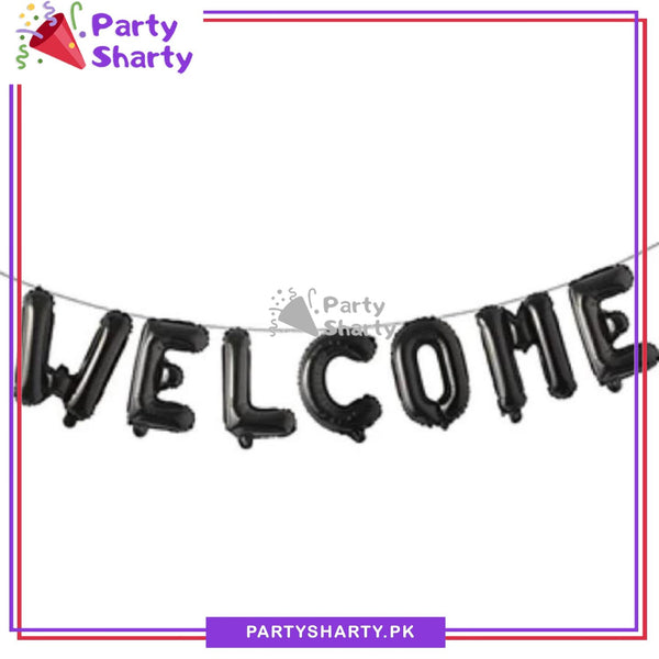 Welcome Letter Foil Balloon Banner For Welcome Party Theme Decoration ...