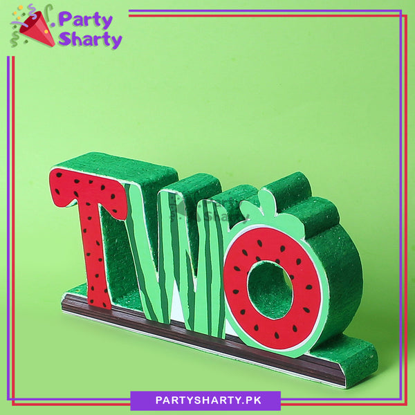 TWO Thermocol Standee For Cocomelon / Watermelon Theme Based Second Bi ...