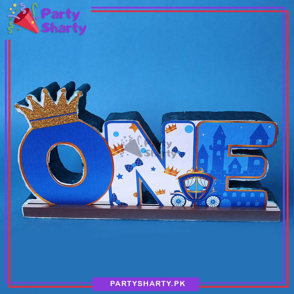 ONE Thermocol Standee For Royal Prince Theme Based First Birthday Cele ...