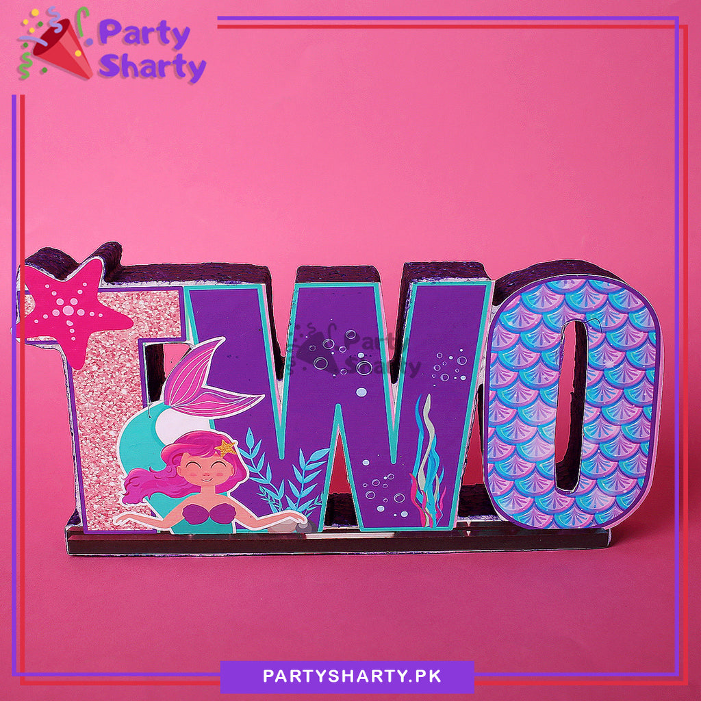TWO Thermocol Standee For Mermaid Theme Based Second Birthday Party Ce ...