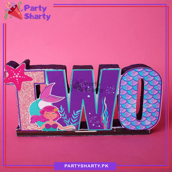 TWO Thermocol Standee For Mermaid Theme Based Second Birthday Party Ce ...