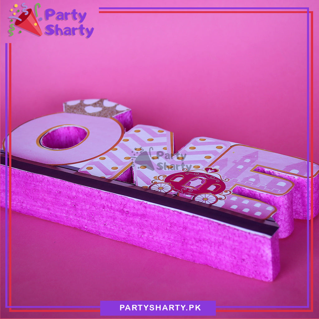 ONE Thermocol Standee For Princess Theme Based First Birthday Celebrat ...