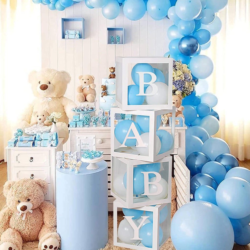 White BABY Box, DIY Transparent Baby Boxes for First Birthday, Welcome ...