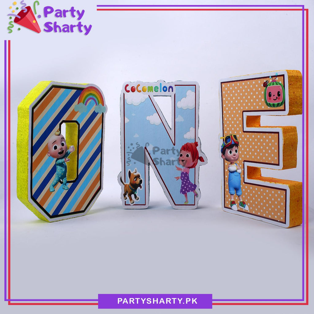 ONE Thermocol Standee For Cocomelon Theme Based First Birthday Celebra ...