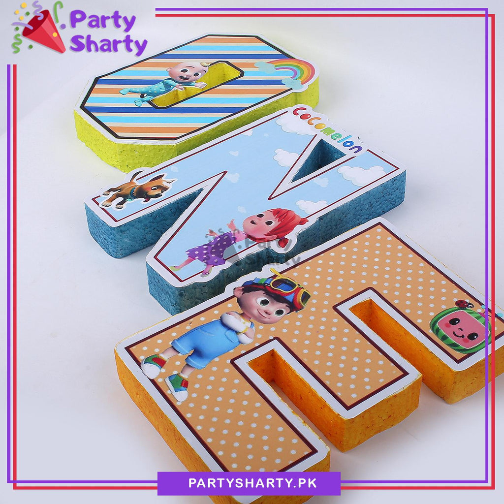 ONE Thermocol Standee For Cocomelon Theme Based First Birthday Celebra ...