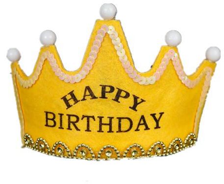 LED Light Up Birthday Hat Happy Birthday Crown Cap Headband For Birthd ...