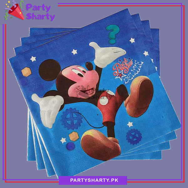 Mickey Mouse Theme Paper Napkins For Mickey Mouse Theme Party Celebrat ...