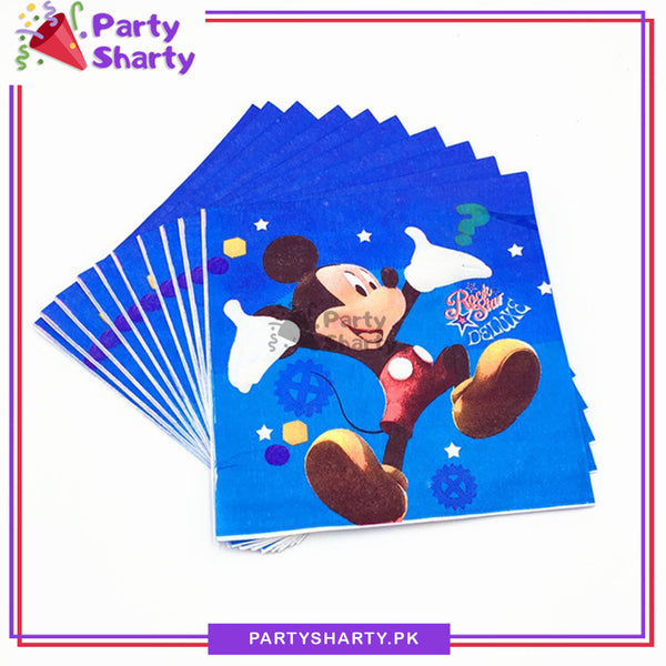 Mickey Mouse Theme Paper Napkins For Mickey Mouse Theme Party Celebrat ...