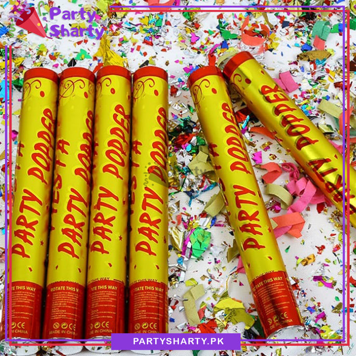 Party Poppers / Snow Spray / Color Smokes – Party Sharty