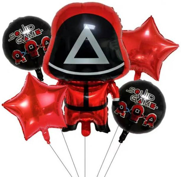 Squid Game Foil Balloon Set - 5 Pieces – Party Sharty
