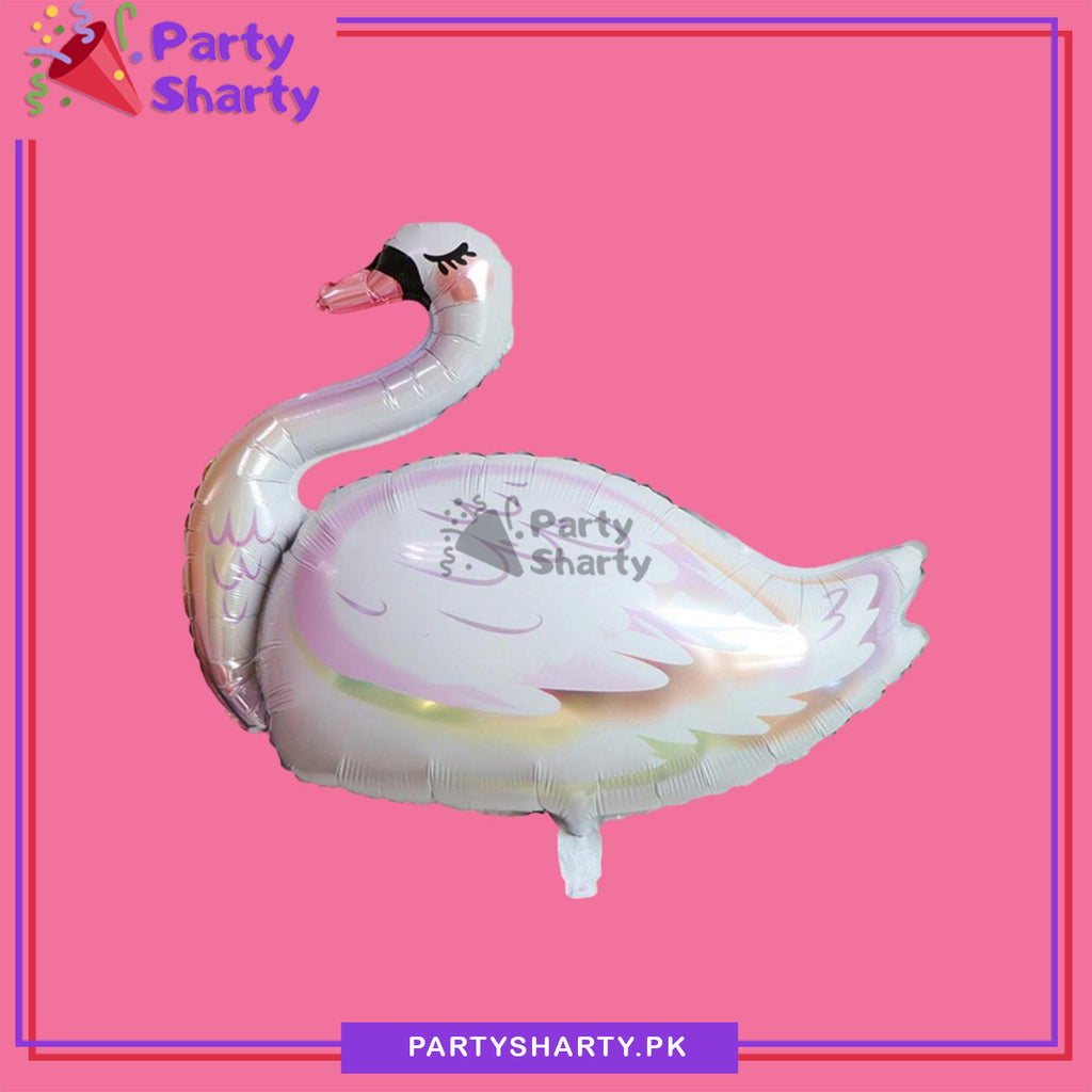 White Swan Foil Balloon For Swan Theme Party Decoration and Celebratio ...