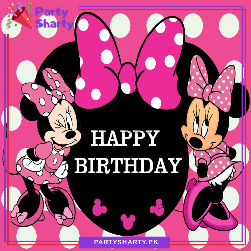 Minnie Mouse Panaflex backdrop For Minnie Mouse Theme Birthday Decorat ...